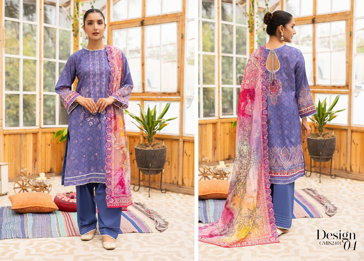 Mishaal by Guljee Spring/Summer Lawn Collection – D-04 – YourLibaas