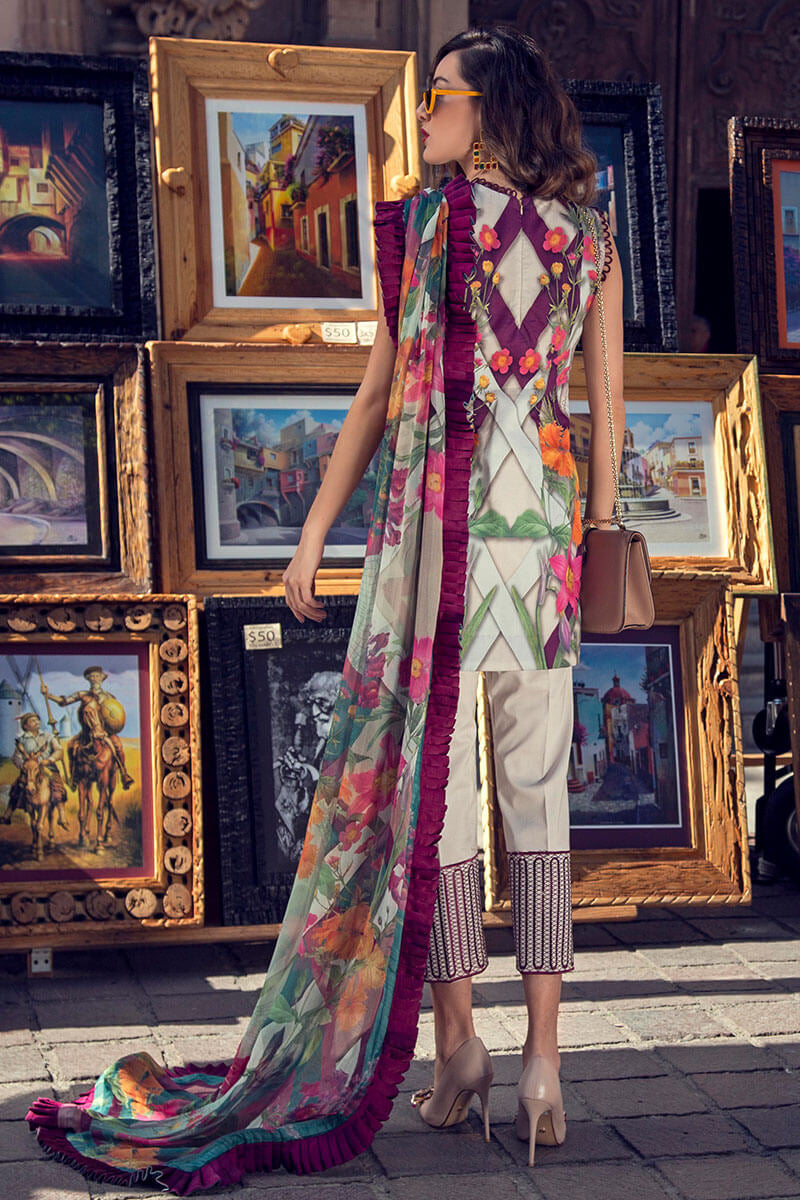 Mushq Luxury Lawn Collection 2019 – Lycoris – YourLibaas