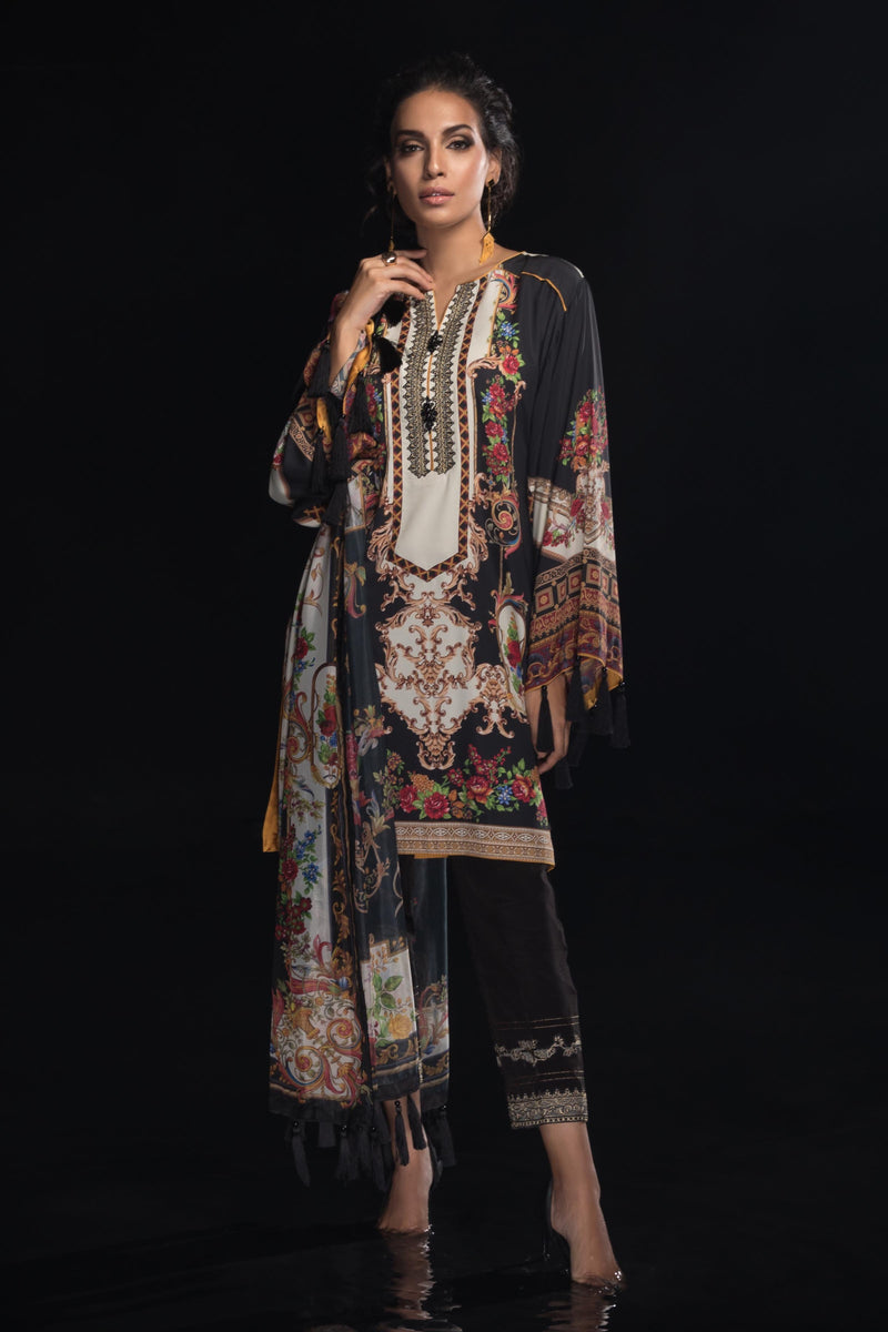 Sapphire Festive 3 Piece Collection 2019 – Silk Knot – YourLibaas