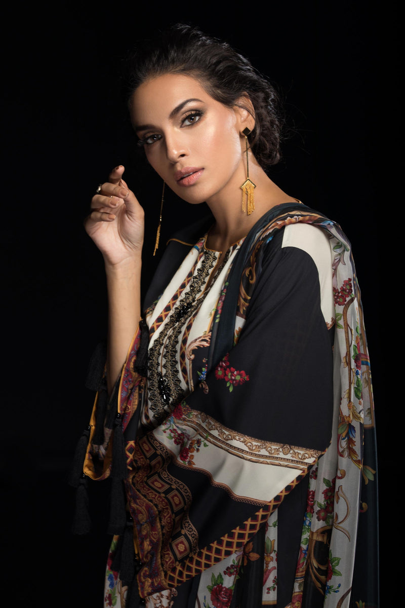 Sapphire Festive 3 Piece Collection 2019 – Silk Knot – YourLibaas