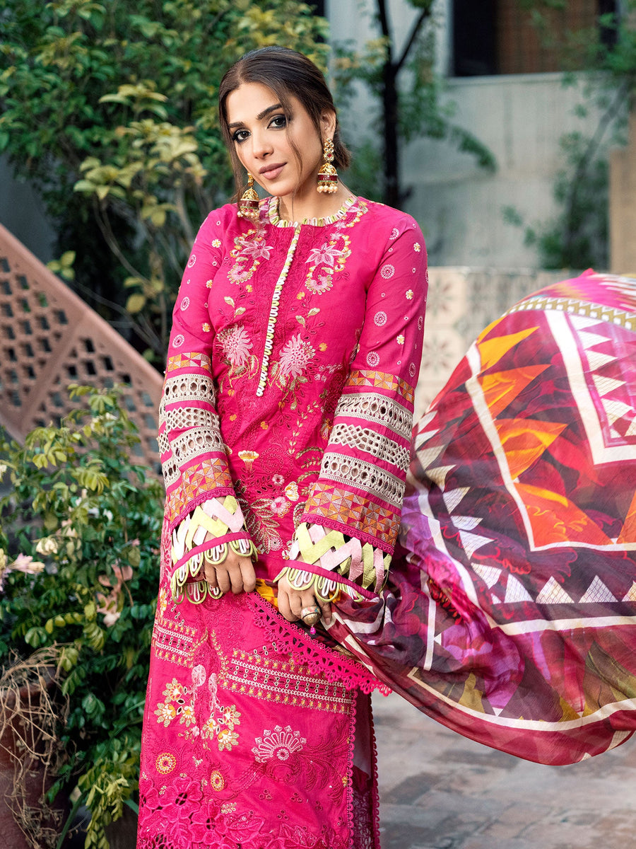 Maryam Hussain Luxury Lawn Collection 2023 – AMBER – YourLibaas