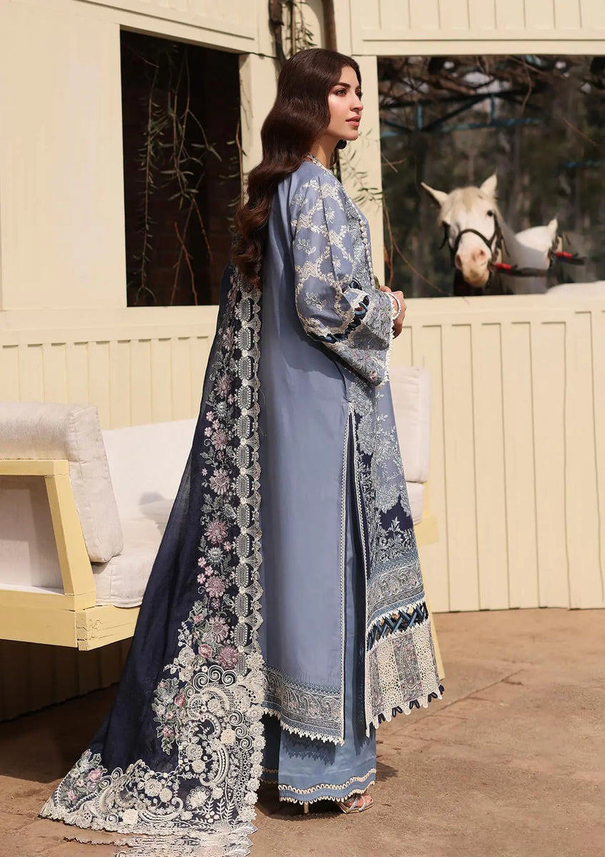 Kahf Festive Premium Lawn Collection 2024 – KFL-04 KINZA – YourLibaas
