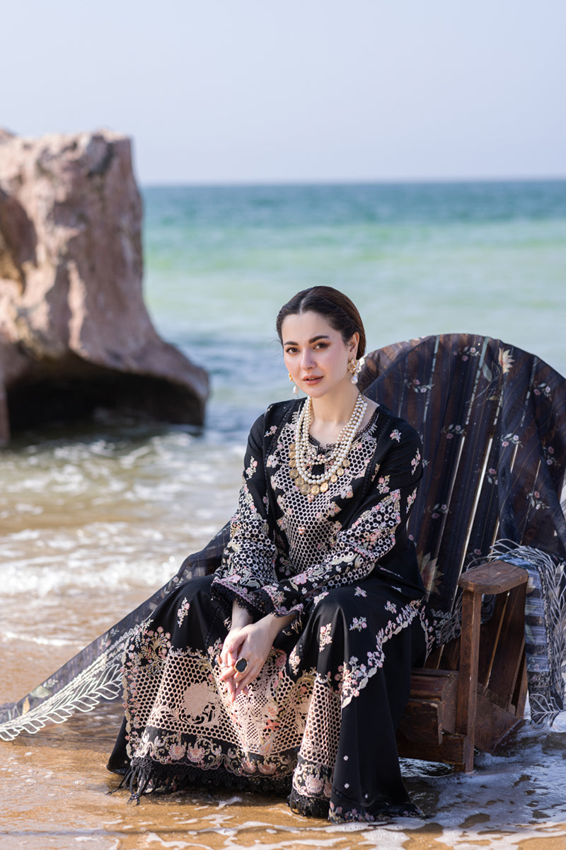 Qalamkar Sahil Kinare Luxury Lawn Collection 2024 – FP-14 RIMA – YourLibaas