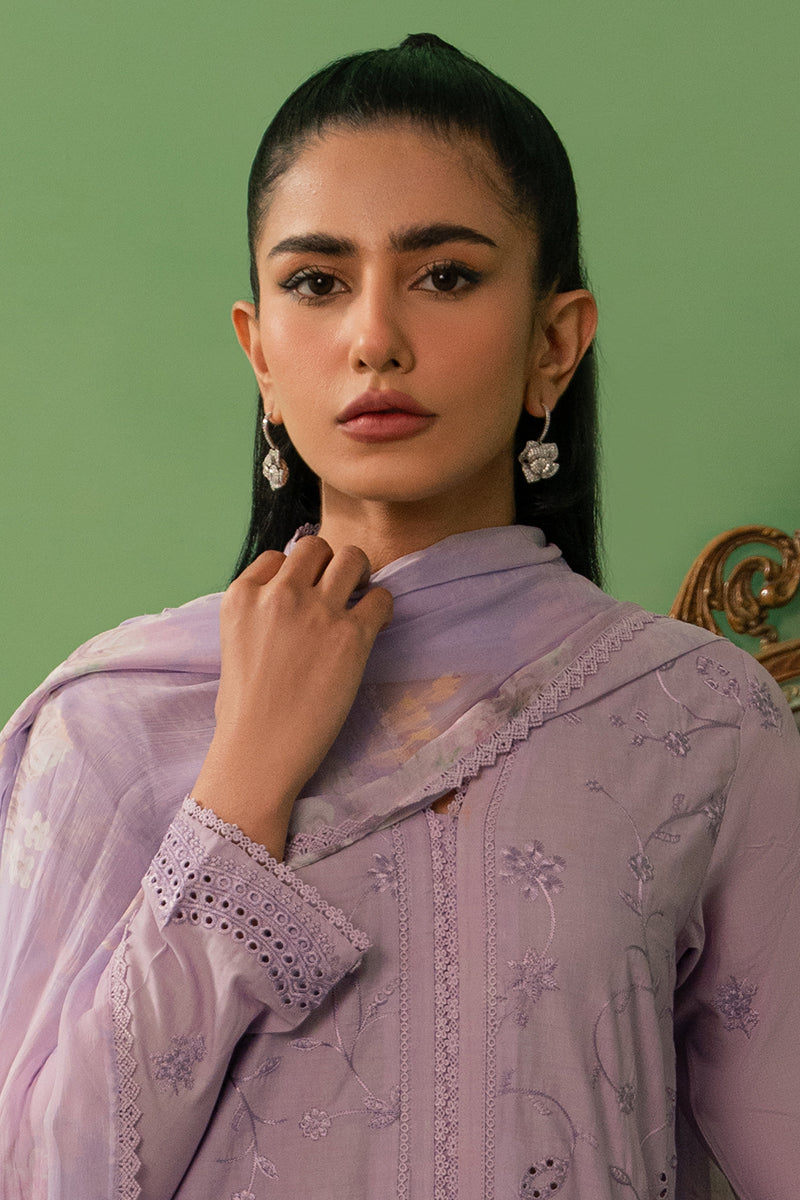 Cross Stitch Mahiri Lawn 2024 – LILAC HAZE-3 PIECE LAWN EMBROIDERED SU ...