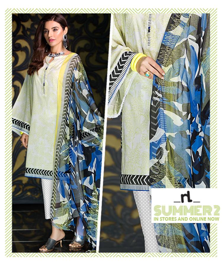 Nishat Linen Silk Chiffon Collection – Design 41700360 – YourLibaas