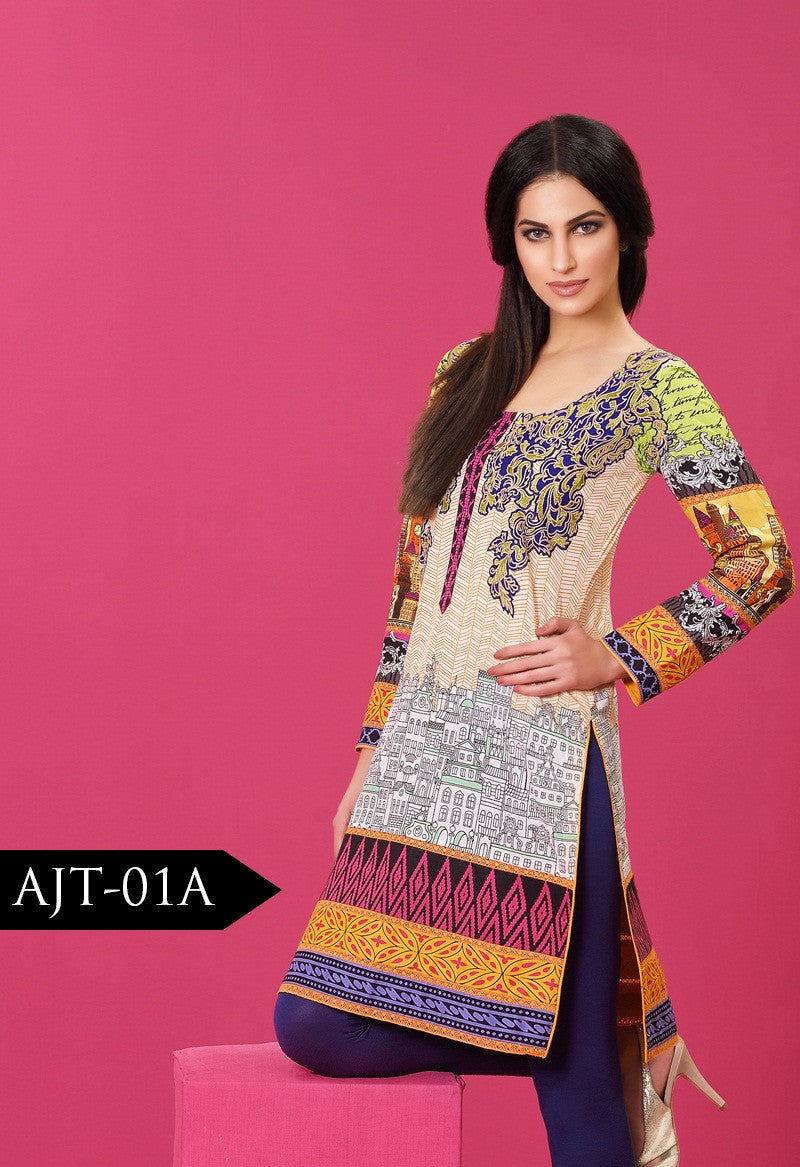 Asim Jofa Pakistani Lawn Tunics Collection - AJT-1A – YourLibaas