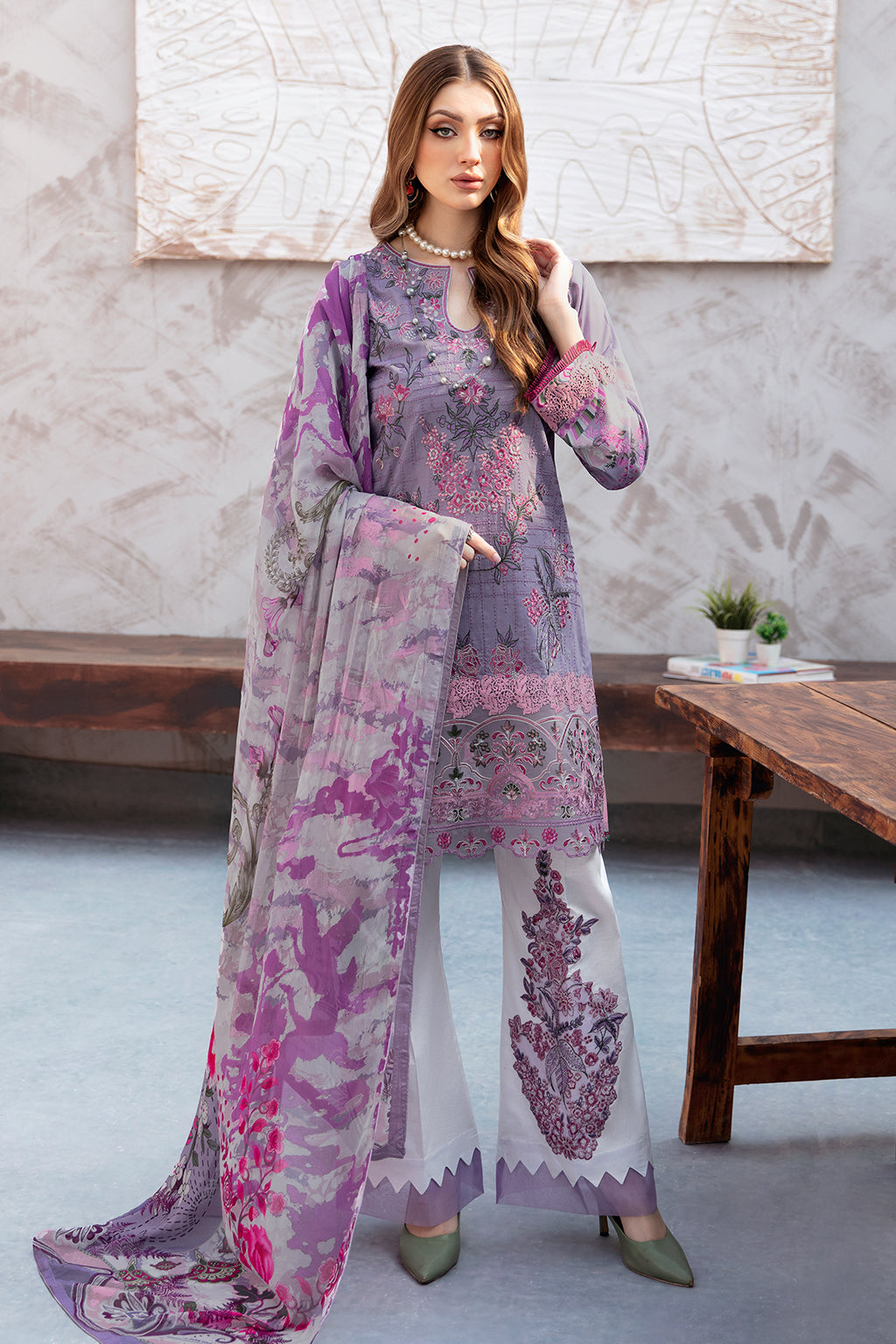 Ramsha Ghazal Luxury Lawn Collection 2024 – L-906 – YourLibaas