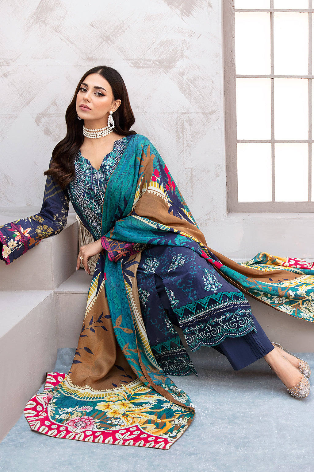 Ramsha Ghazal Luxury Lawn Collection 2024 – L-903 – YourLibaas