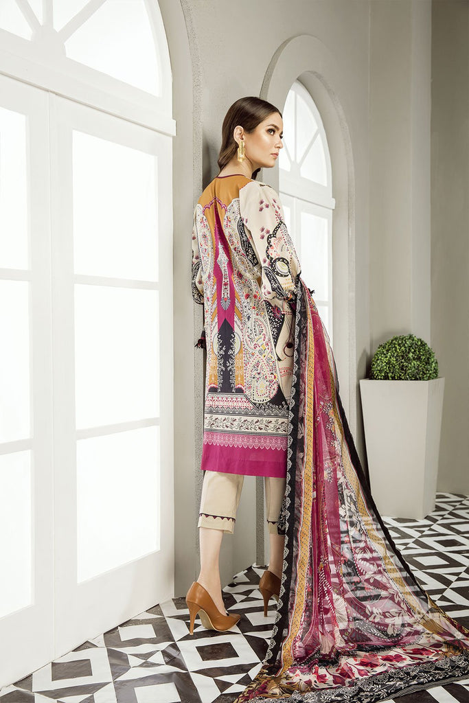 Baroque Luxury Lawn Collection 2019 – Gypsy BL-04 – YourLibaas