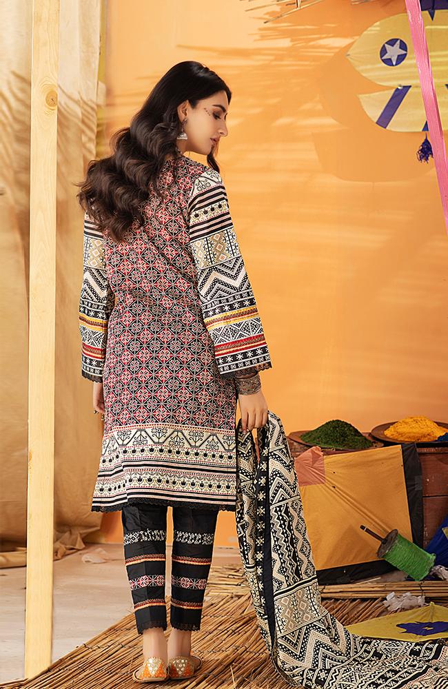 AlZohaib Monsoon Chunri Lawn Collection '21 – 01C – YourLibaas