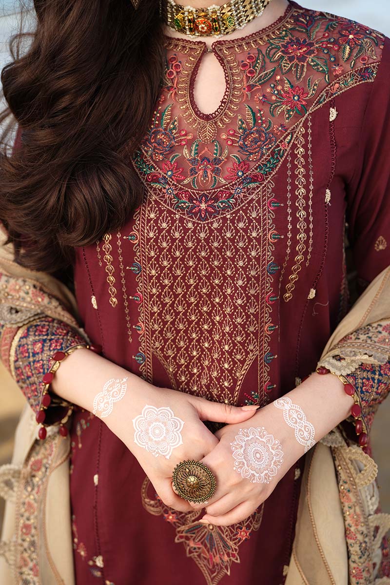 Jazmin Shahkaar Luxury Lawn Collection 2023 – Marjan – YourLibaas
