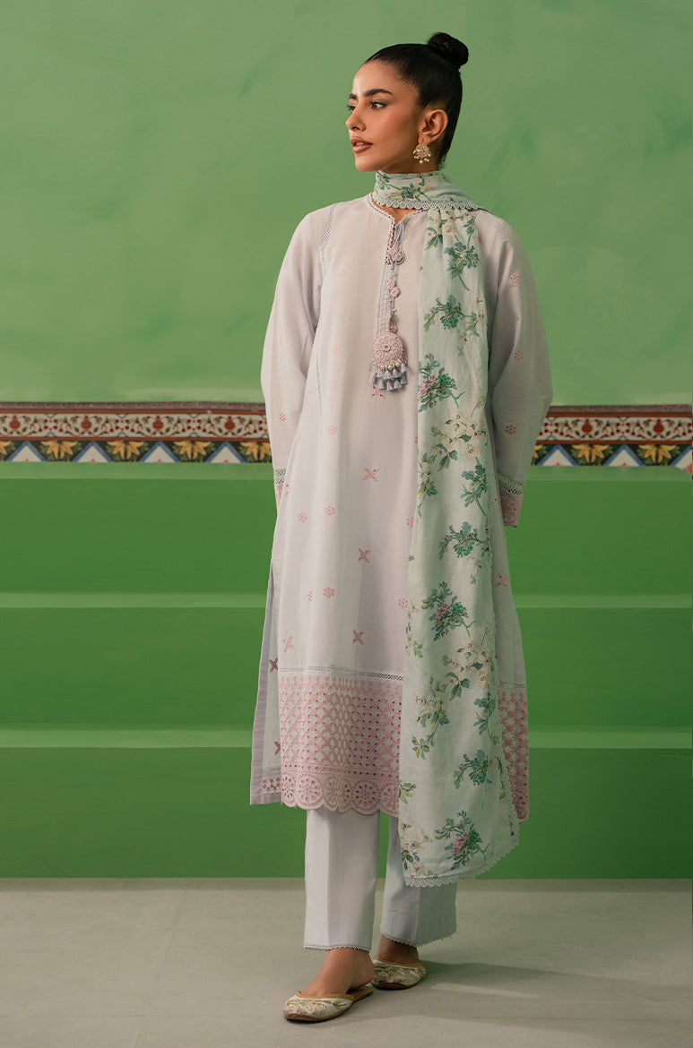 Cross Stitch Mahiri Lawn 2024 – AQUA PEARL-3 PIECE LAWN EMBROIDERED SU ...