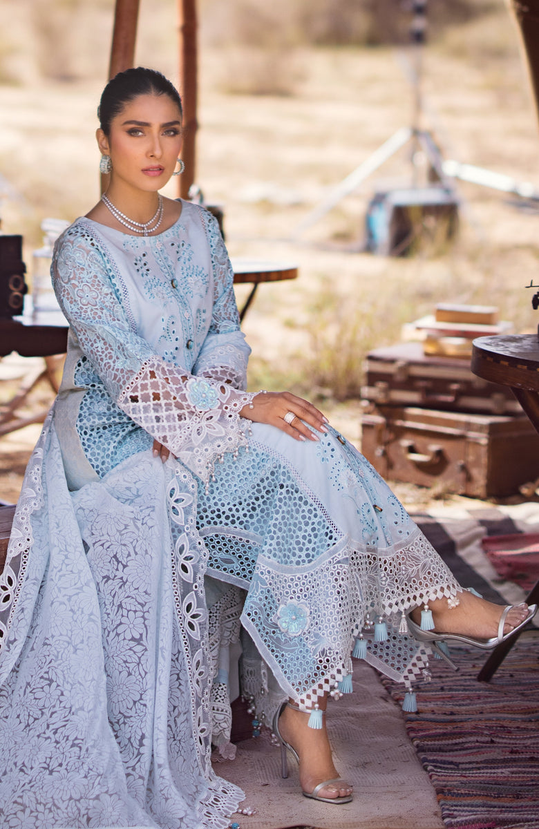 Mahiymaan Eid Edit Lawn Collection – MLL-24-04 Serene Skyline – YourLibaas