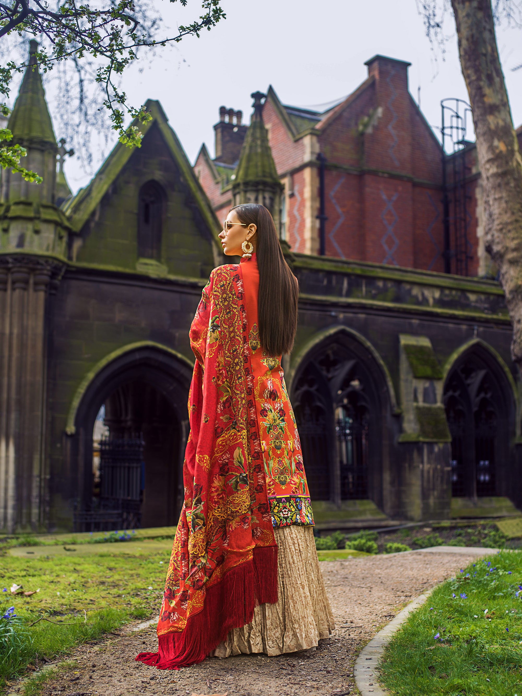 Honey Waqar Luxury Lawn Collection – Boginya Botanica 7B – YourLibaas