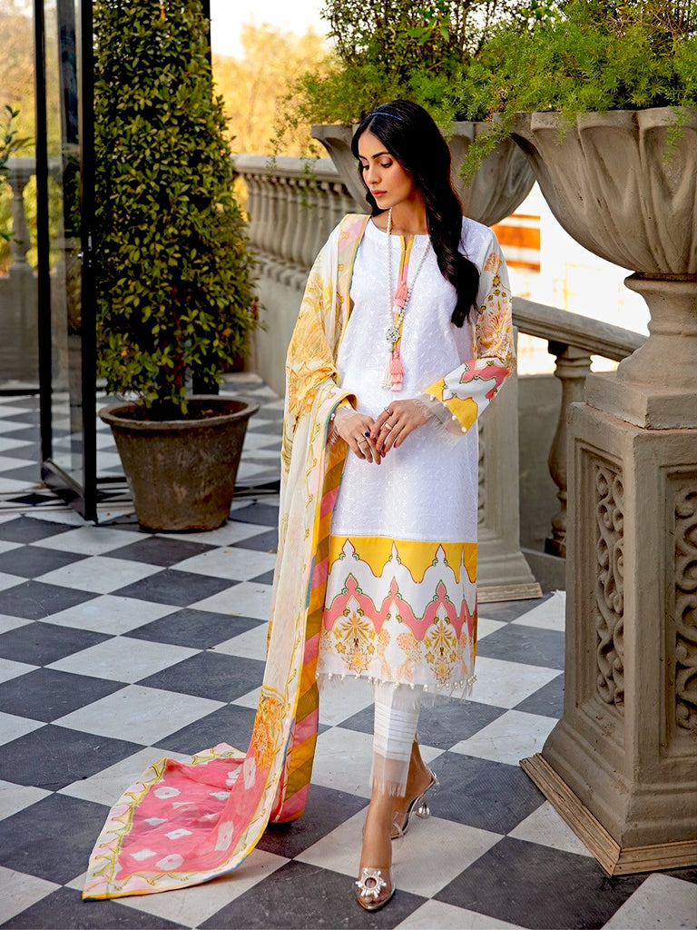 Sanaya Luxury Lawn Collection '21 – Sawera – YourLibaas