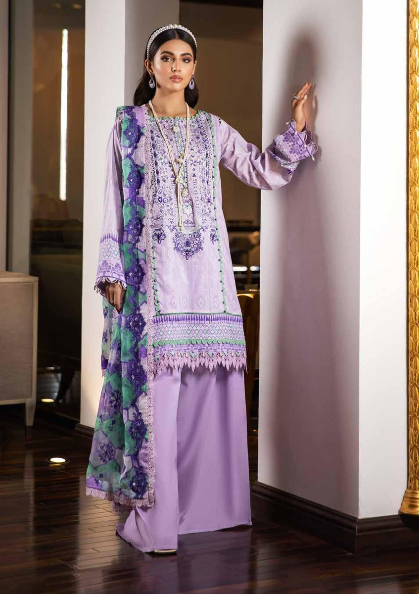 Aafreen Embroidered Sheesha Work Lawn Collection Vol-6 – AF-42 – YourLibaas