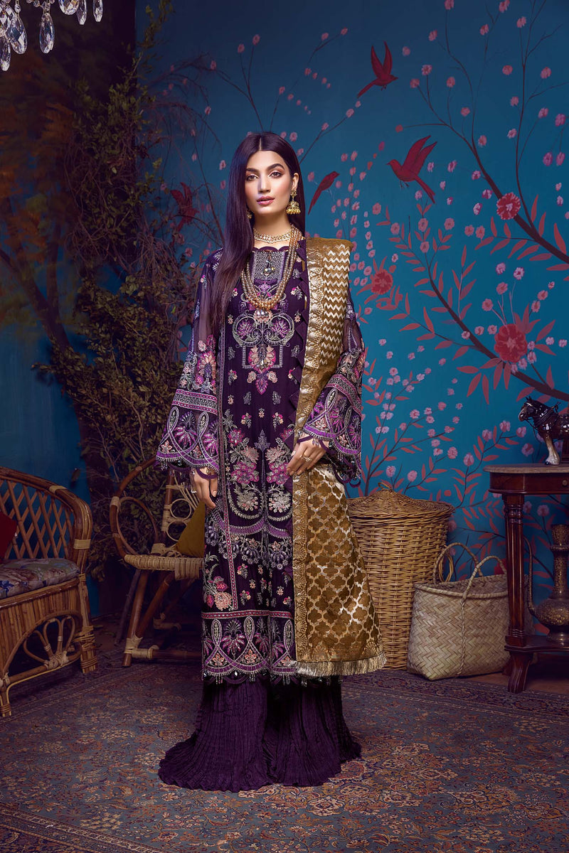 Adan's Libas Barroco · Formal Embroidered Chiffon Collection – Iris Si ...