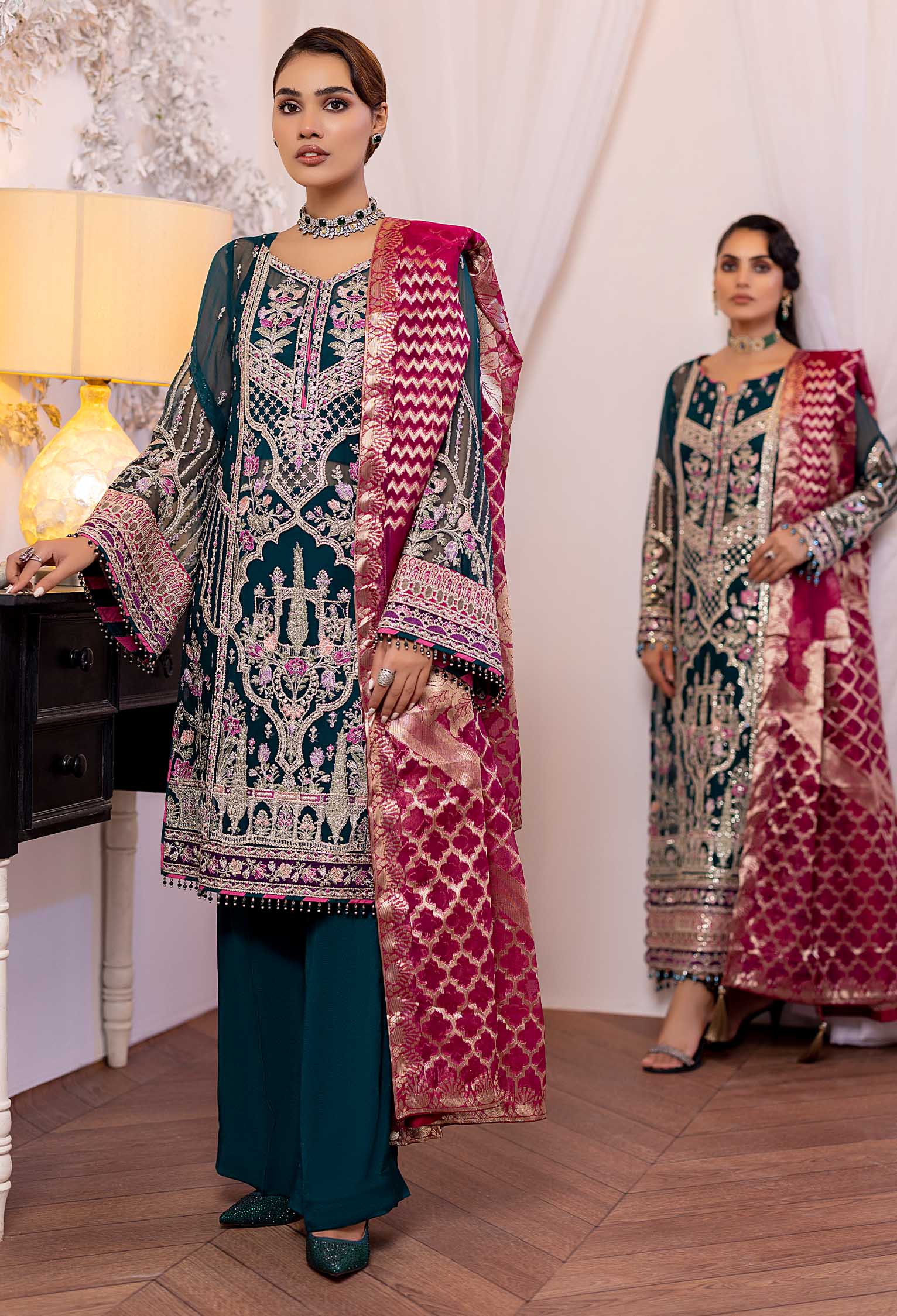Adan's Libas Luxurious Formal Collection – Fistik Glamor – YourLibaas