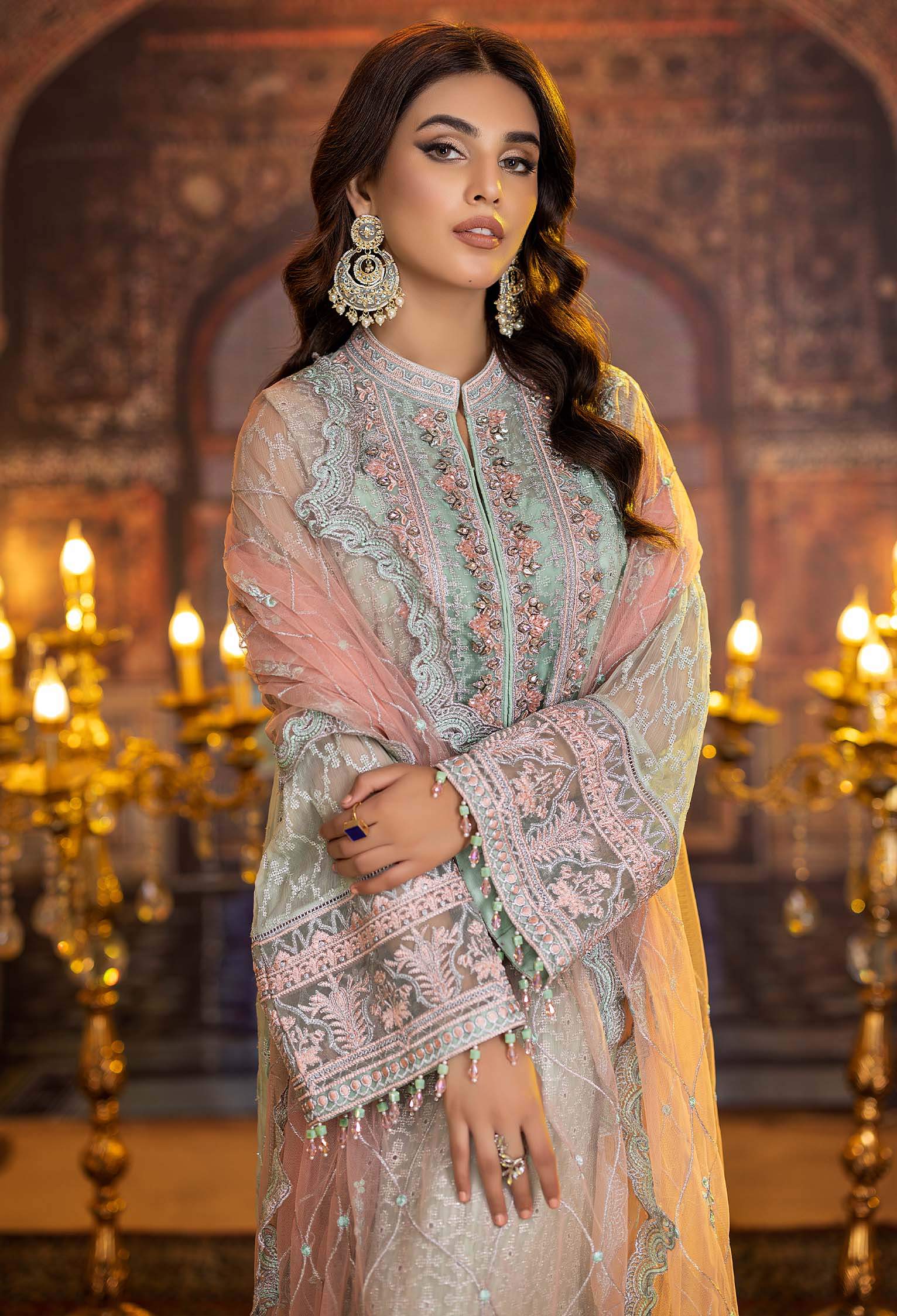 Adan's Libas Ravia Schiffli Embroidered Chiffon Collection – Demantoid ...