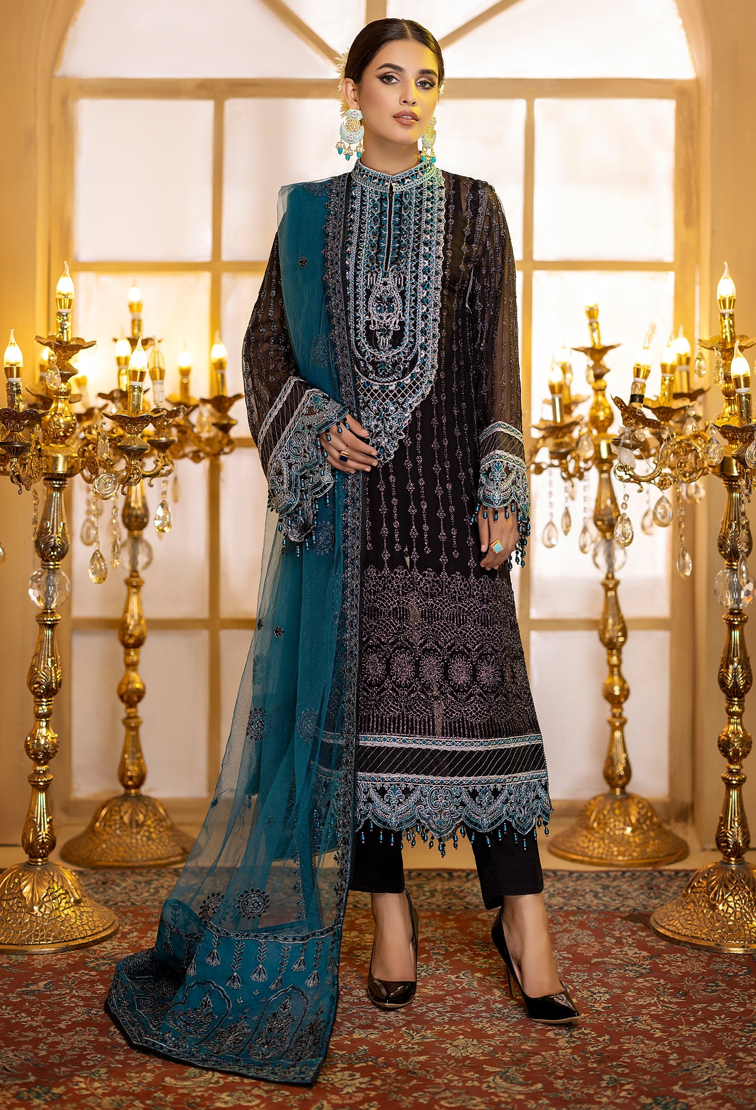 Adan's Libas Ravia Schiffli Embroidered Chiffon Collection – Ezine Bla ...