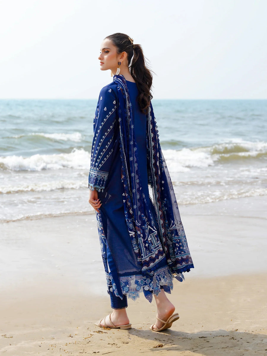 Aabyaan Saagar Luxury Festive Lawn Collection 2024 – ZAMDA (AF-09 ...