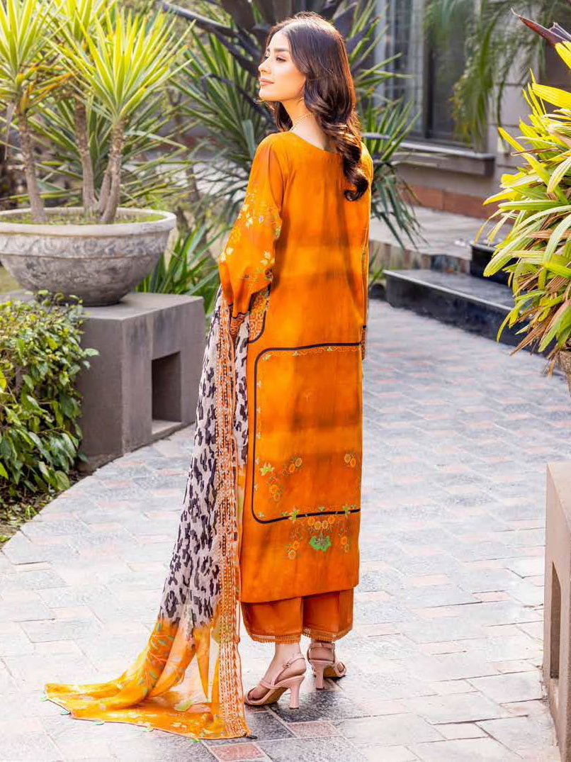 Charizma Combination Embroidered Lawn Collection – CC-07 – YourLibaas