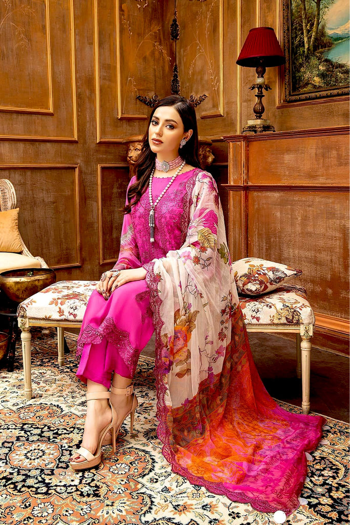 Charizma Vasal Embroidered Chiffon Collection 2021 – VSL-06 – YourLibaas