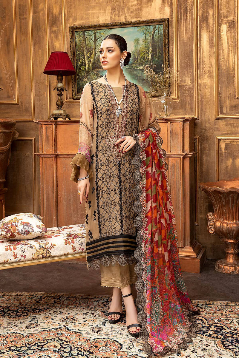 Charizma Vasal Embroidered Chiffon Collection 2021 – VSL-07 – YourLibaas