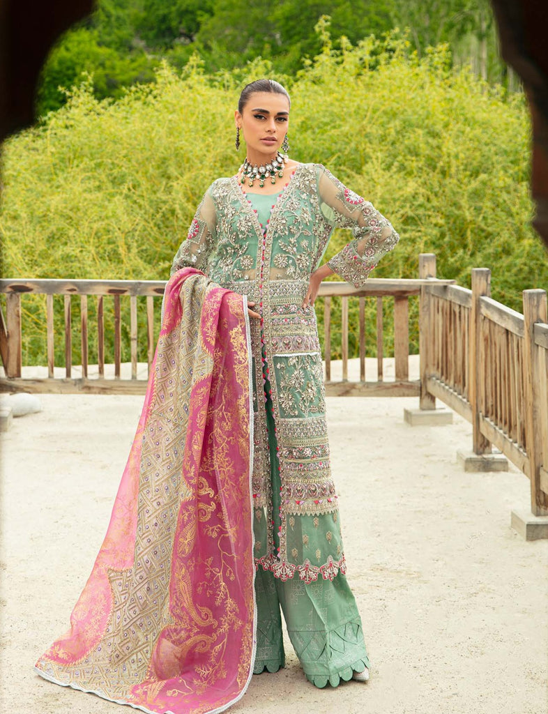 Maryam Hussain Marwa Sea Green Pakistani Suit | Luxury Formal Wear 2023 ...