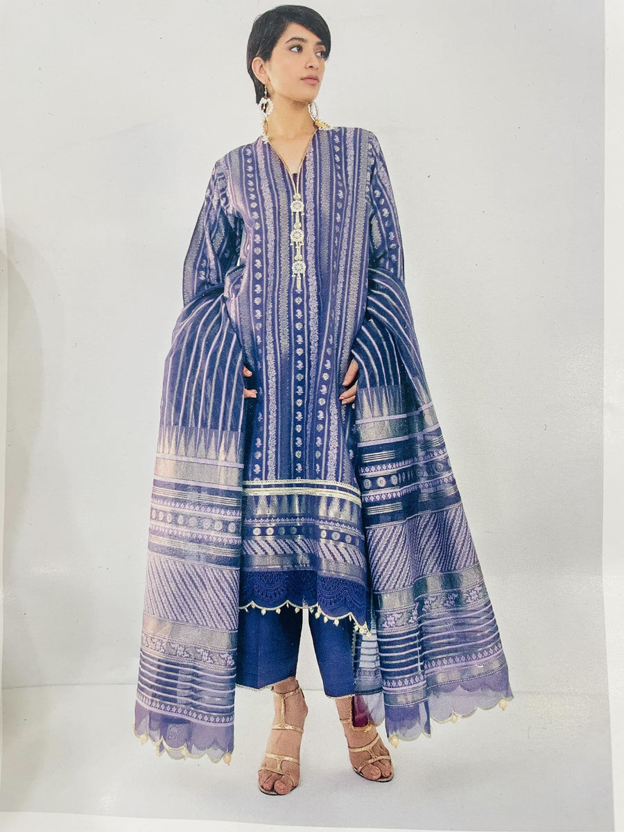 Khaadi Suit - BC022224-PURPLE-3PC – YourLibaas