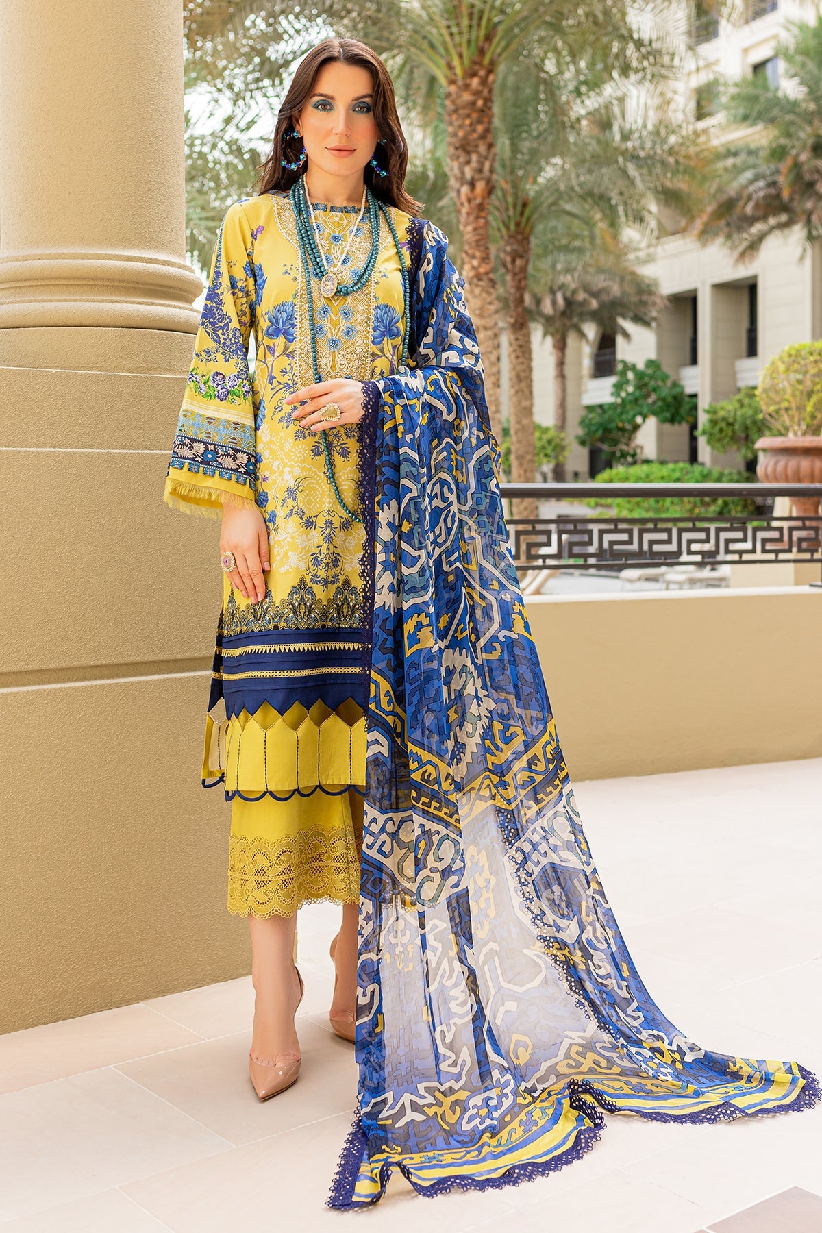 Jade Tropical Premium Cotton Satin Collection – CS20005A – YourLibaas