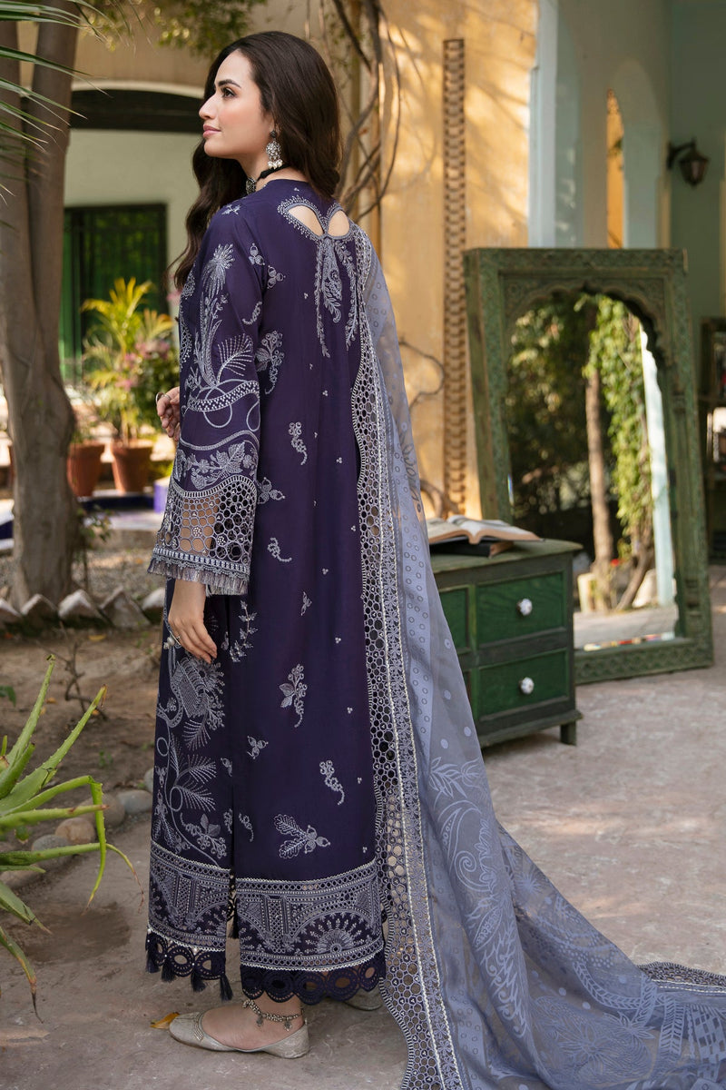 Jazmin Shahkaar Luxury Lawn Collection 2022 – Banafshi – YourLibaas