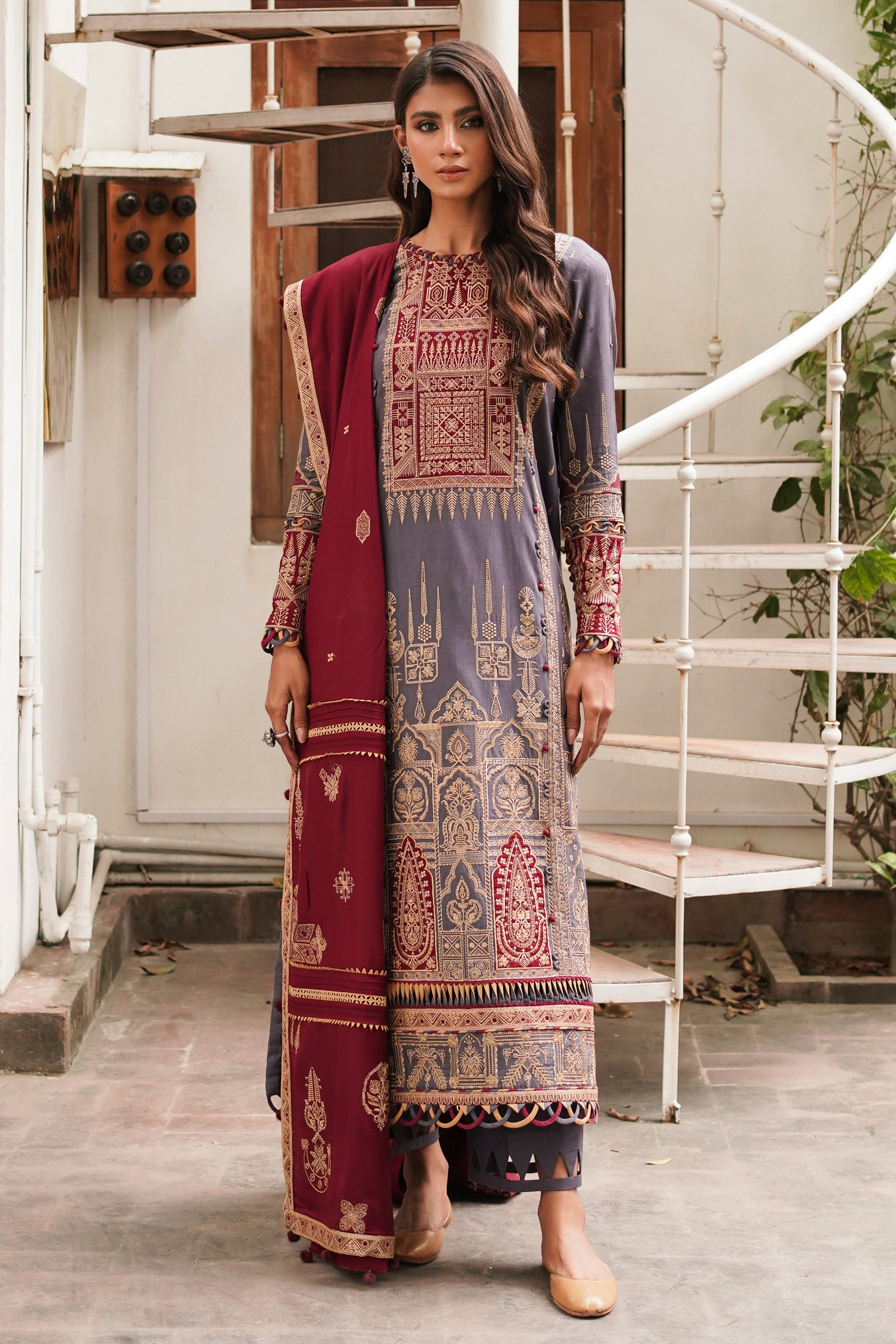 Jazmin Shahtoosh Luxury Winter Khaddar Collection – Nazmil – YourLibaas