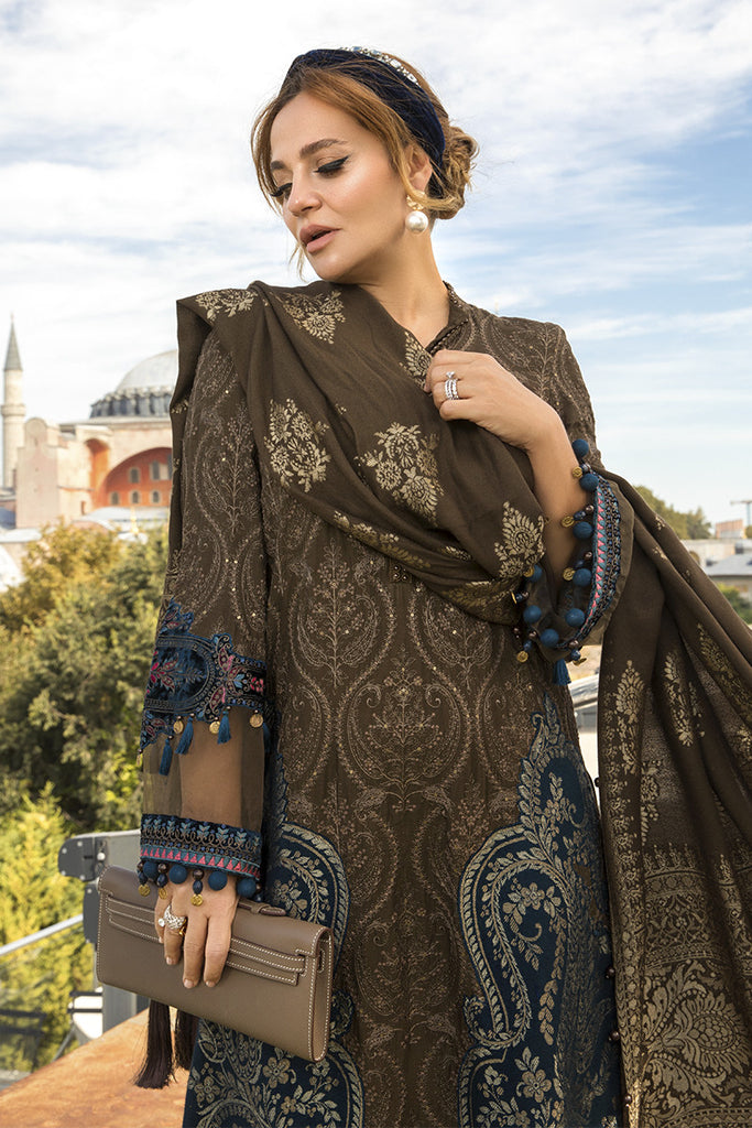 MARIA.B Linen Winter Collection 2020 – DL-810-Brown – YourLibaas