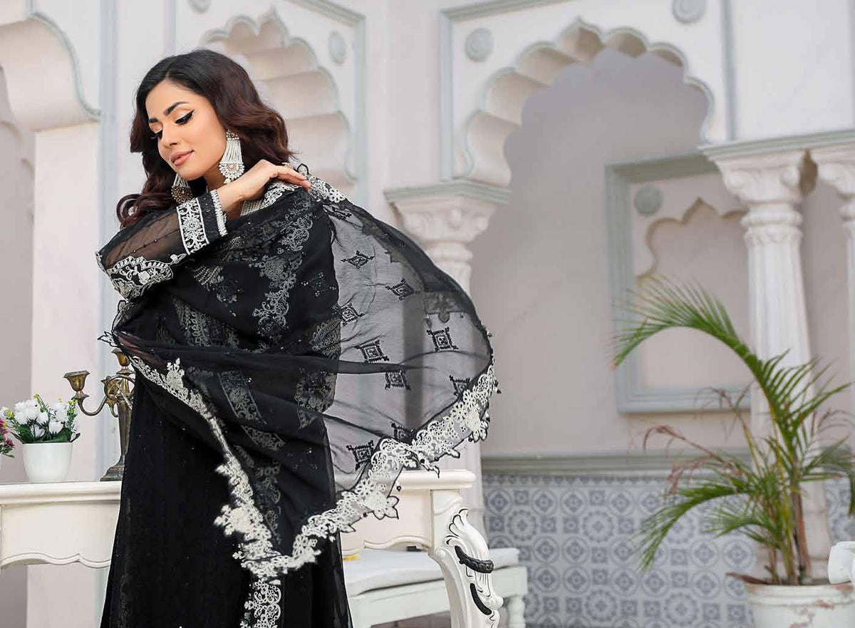 Poshak Mehrab Luxury Chiffon Collection – D-1 – YourLibaas