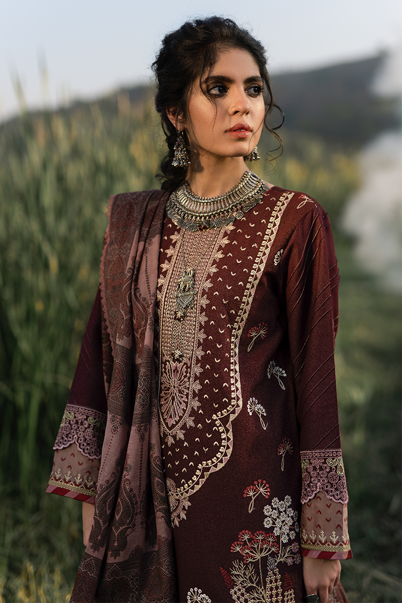 Qalamkar Luxury Winter Collection (with Shawl) 2020 – KS-01 – YourLibaas