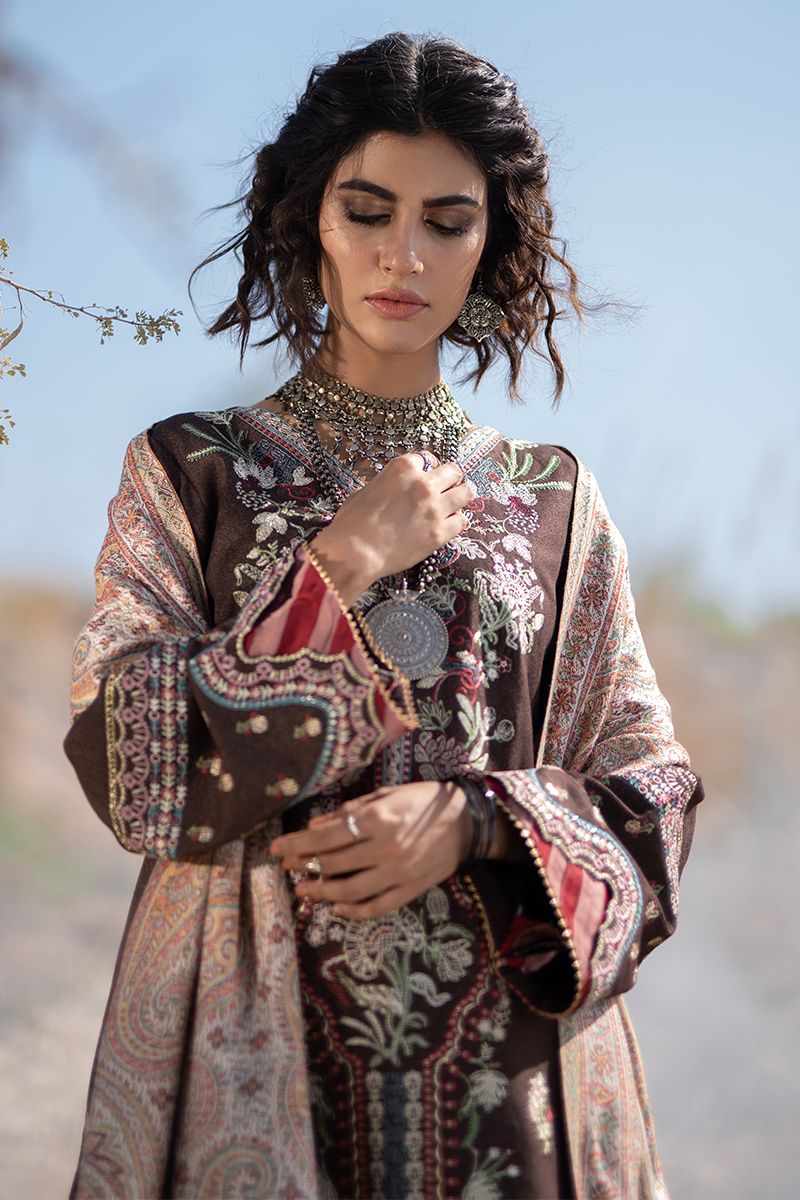 Qalamkar Luxury Winter Collection (with Shawl) 2020 – KS-04 – YourLibaas