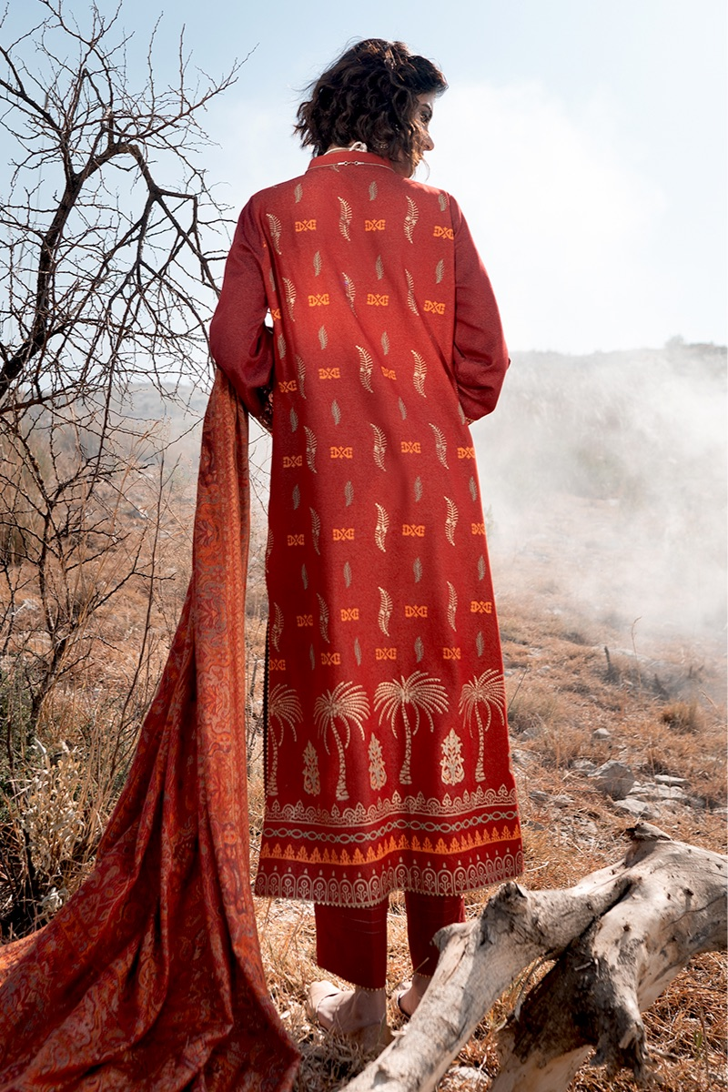 Qalamkar Luxury Winter Collection (with Shawl) – KS-05 – YourLibaas