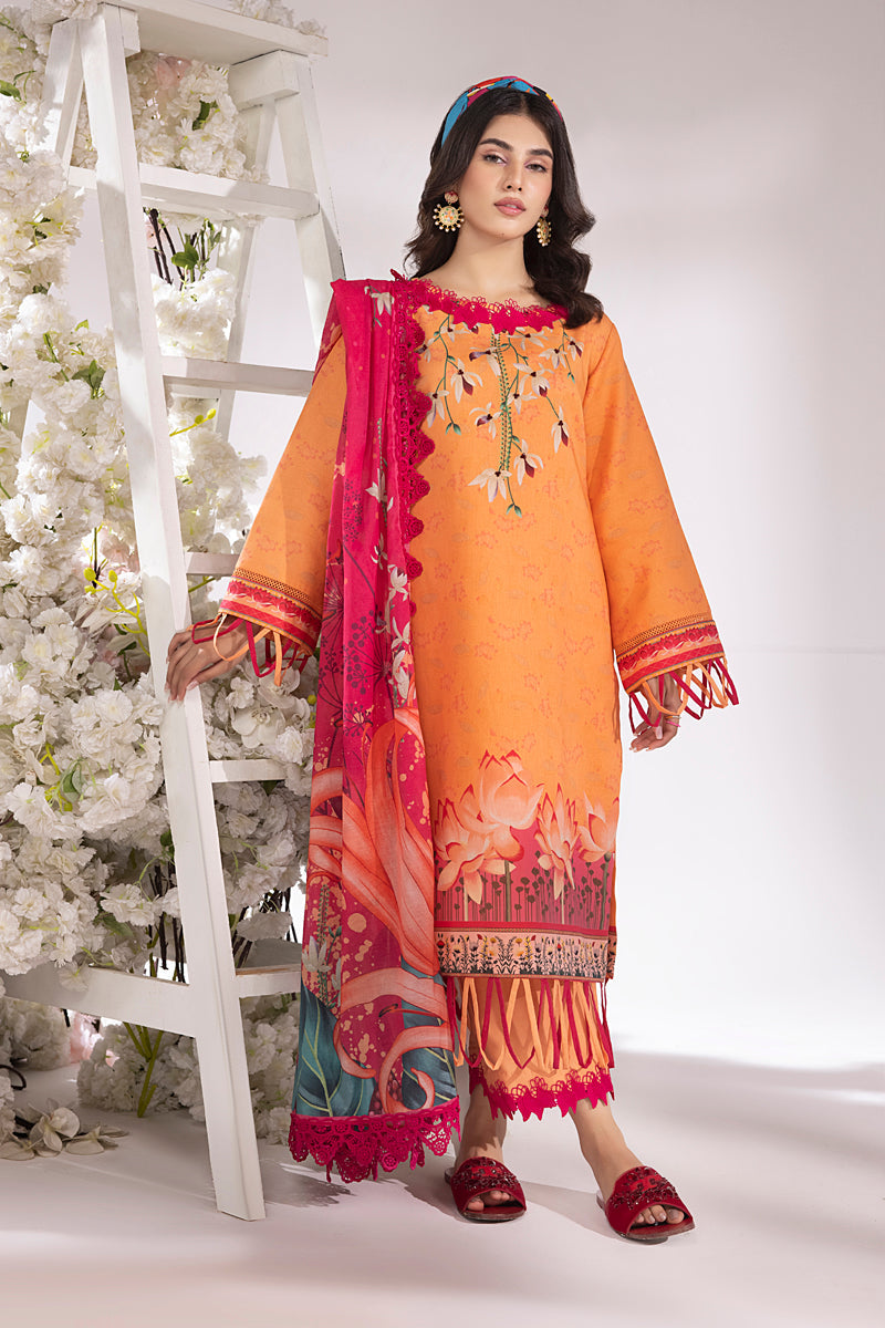 Rang Rasiya Summer Breeze Lawn Collection – Coral – YourLibaas