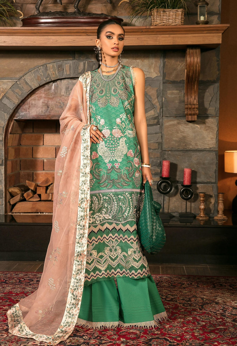 Shiza Hassan Izel Luxury Lawn Collection – 7-B Lenora – YourLibaas