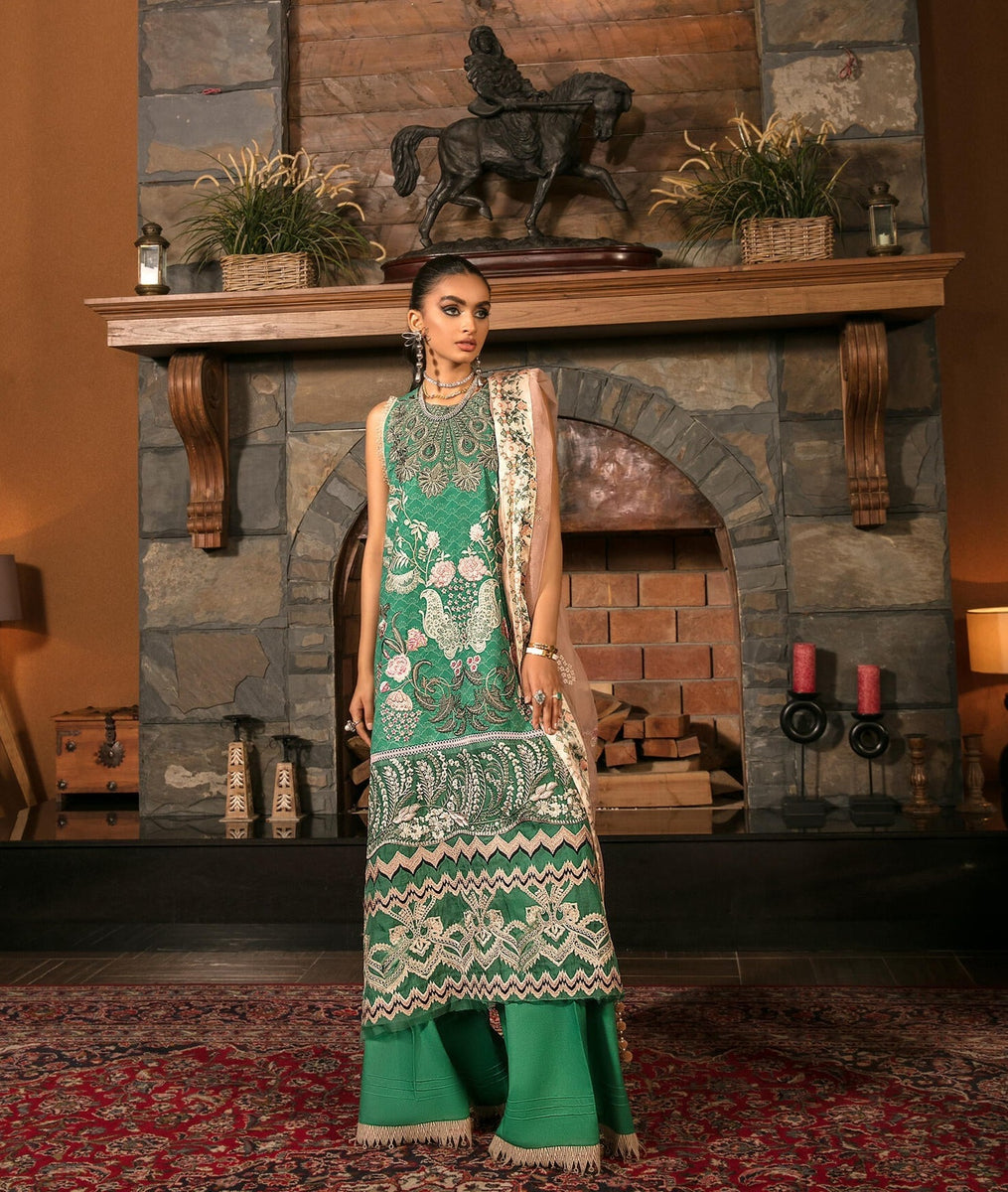 Shiza Hassan Izel Luxury Lawn Collection – 7-B Lenora – YourLibaas