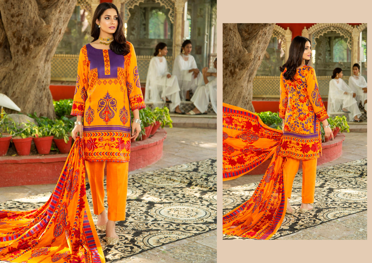 Suzain Pre-Summer Printed Lawn Collection – DN-3 – YourLibaas