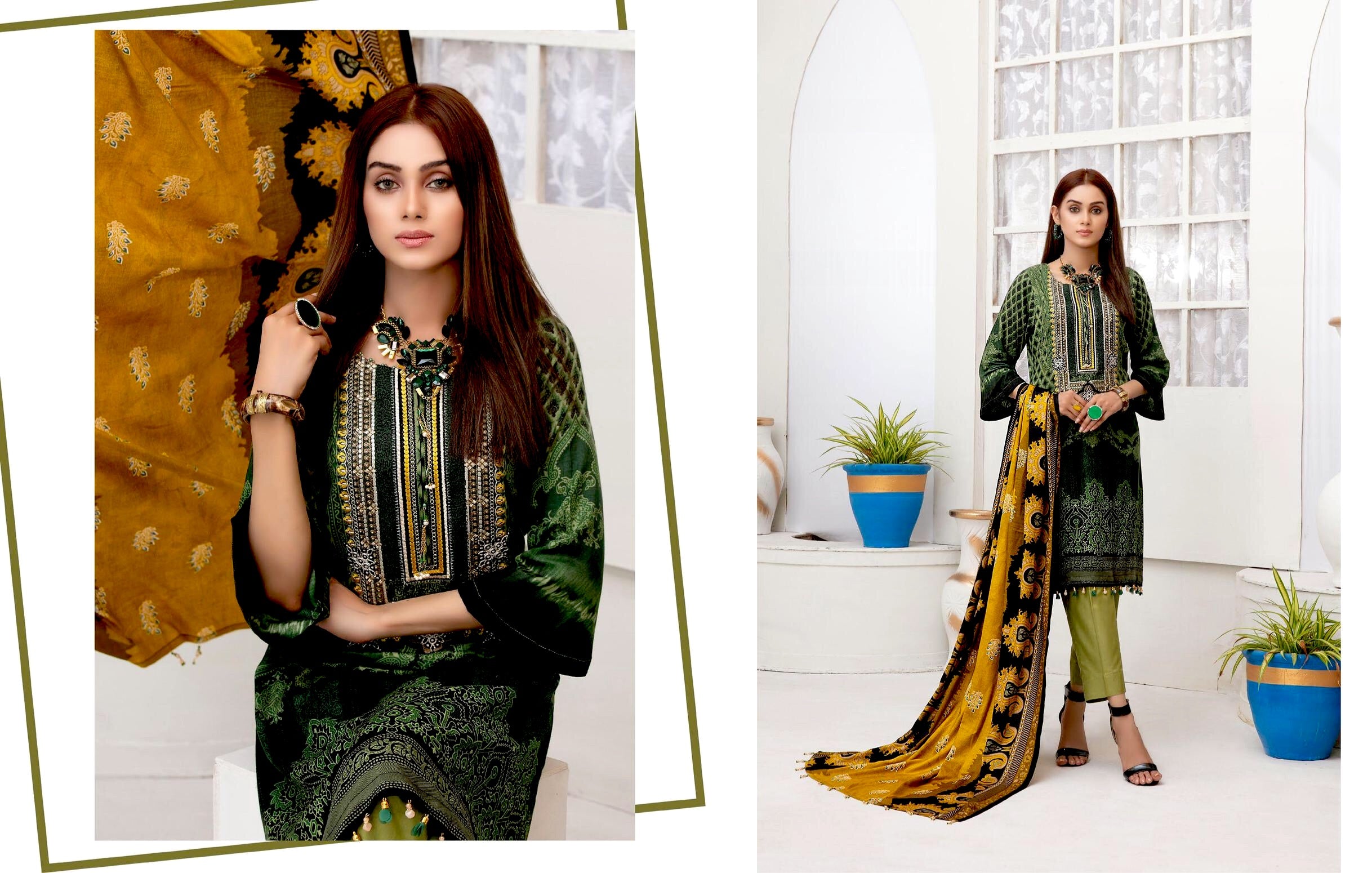 Amna Sohail by Tawakkal · Dilara Linen Print Collection – D-1988 ...