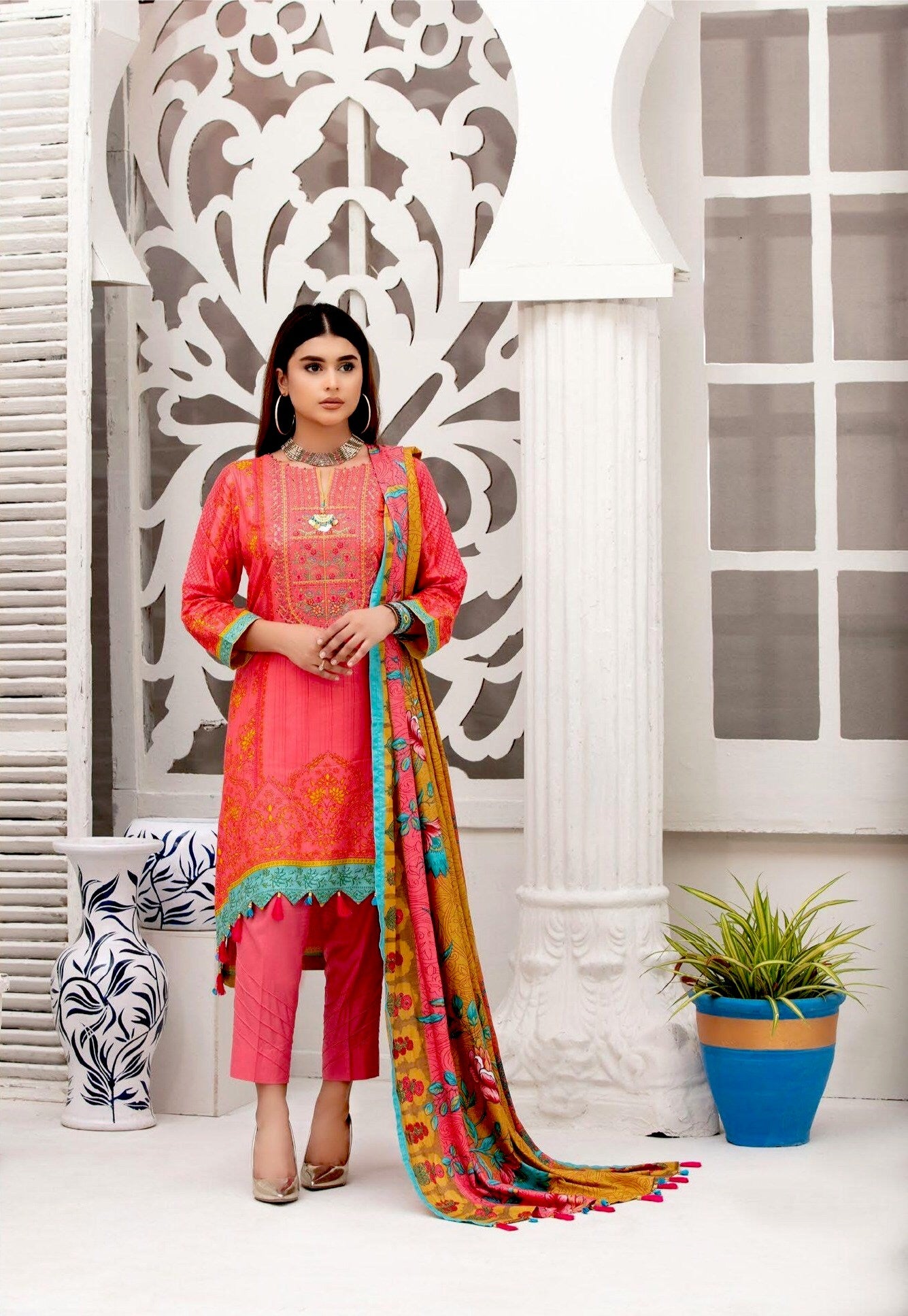 Amna Sohail by Tawakkal · Dilara Linen Print Collection – D-1983 ...
