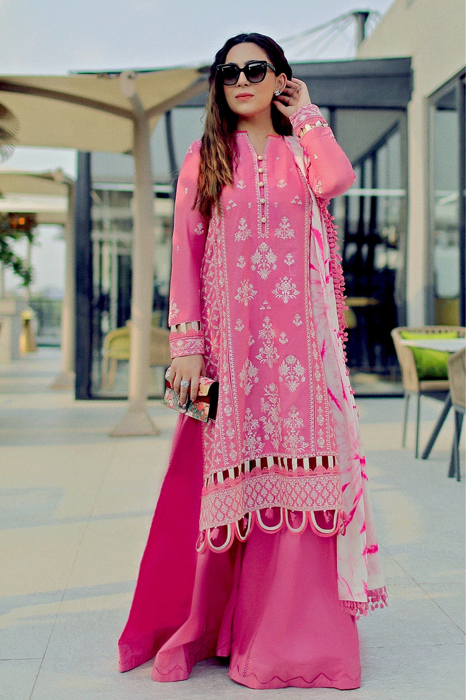 Zaha by Khadijah Shah Festive Lawn Collection 2021 – ANADIA (ZF21-07 ...