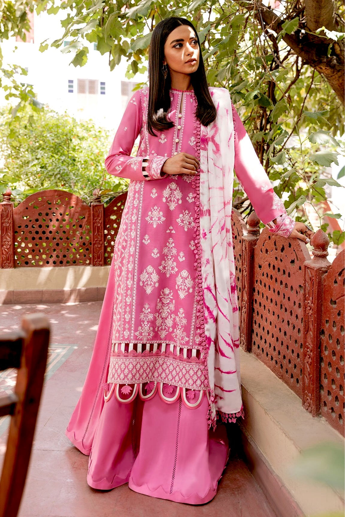 Zaha by Khadijah Shah Festive Lawn Collection 2021 – ANADIA (ZF21-07 ...