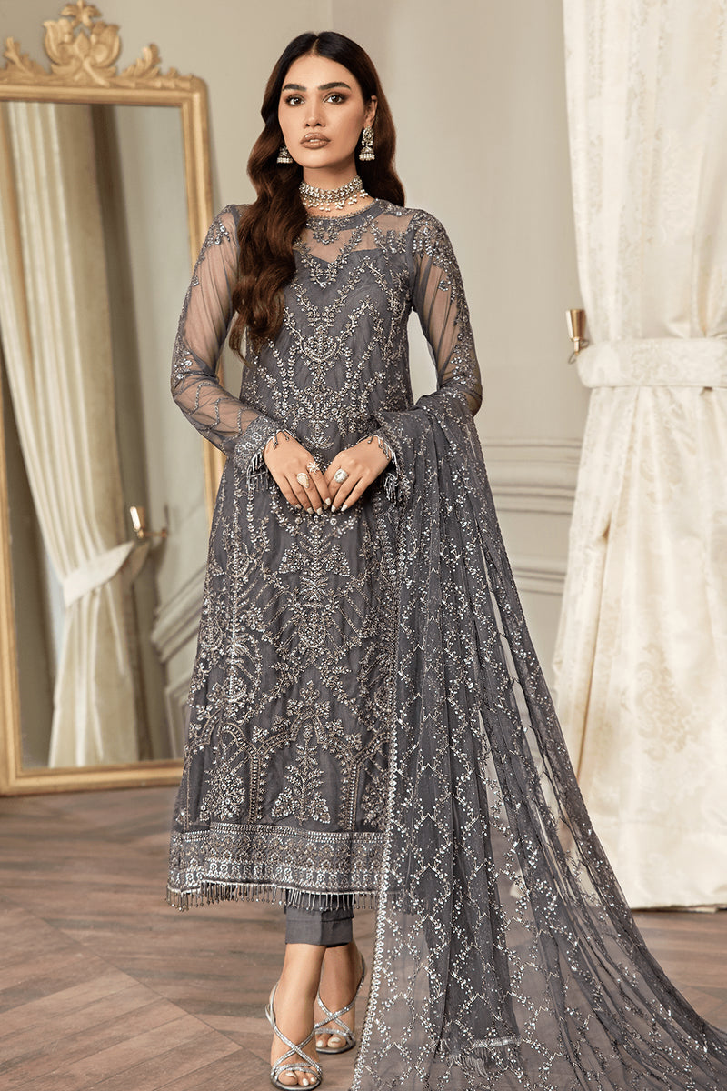 Zarif Mehroz Festive Formal Collection – STORM GREY – YourLibaas