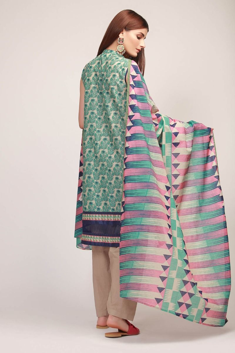 Khaadi Early Spring/Summer Lawn Collection 2019 V2 – BR19112 Green 3Pc ...