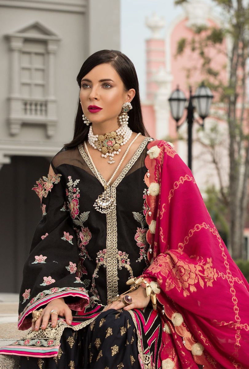 Noor by Saadia Asad Festive Collection 2019 – D5 BLACK – YourLibaas