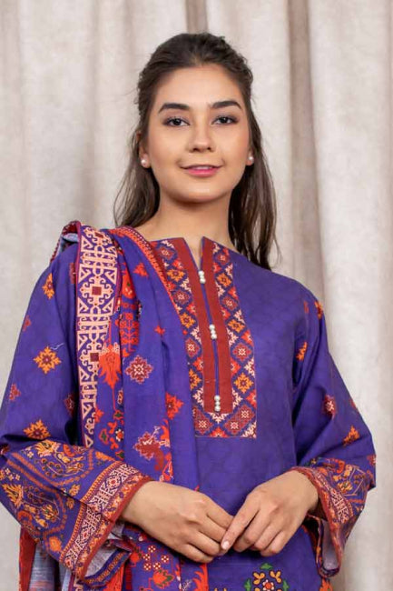 Zellbury Winter Collection 2023 – Shirt Dupatta - Mougal Purple - Khad ...
